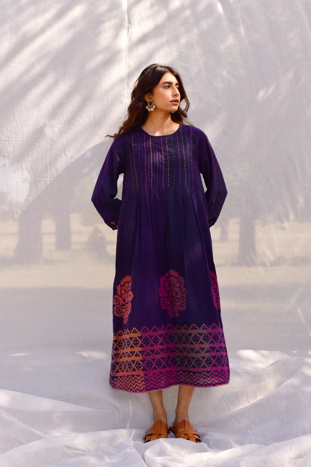 Eclat Blue Batik Dress – Roho